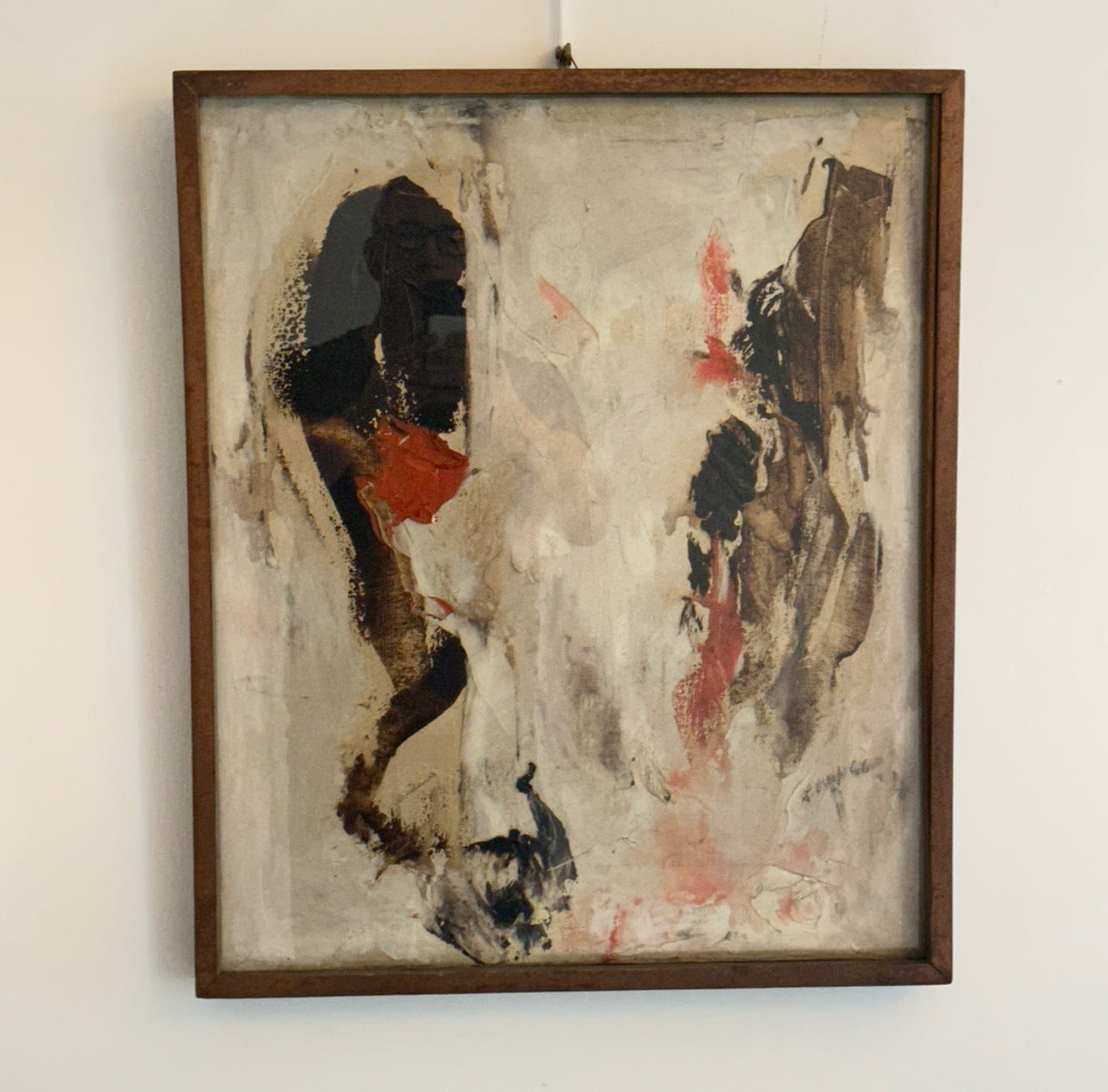 Abstract Oil Painting by Livia Crespi - Italy 50s – Spencer Drake Interiors
